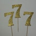 Seven Cupcake Topper, Seven Birthday Cupcake Toppers, 7th Cupcake ...