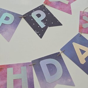 Space Banner, Space Theme Banner, Galaxy Banner, Galaxy Birthday Banner ...