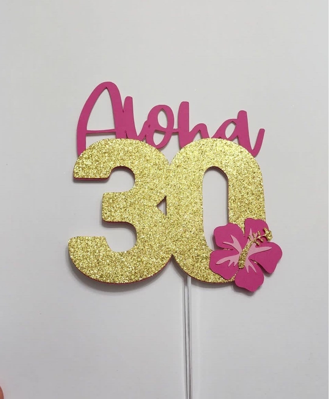 Aloha Cake Topper Hawaiian Cake Topper Luau Cake Topper - Etsy