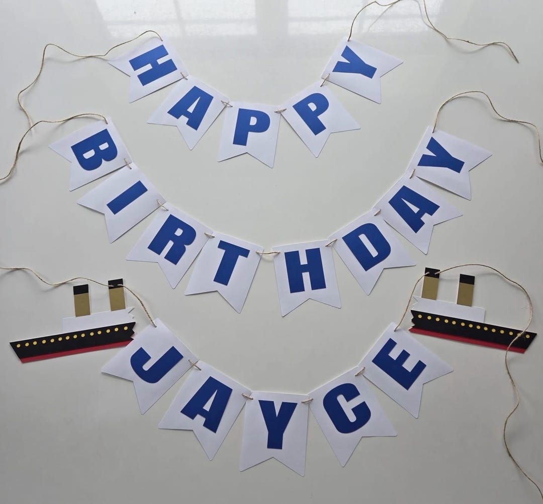 Ship Banner, Ship Birthday Banner, Cruise Ship Banner, Wrecked Ship ...