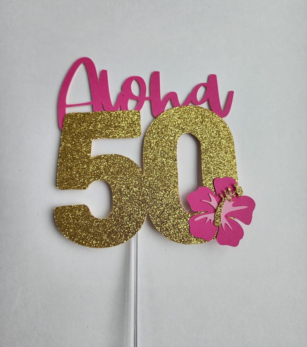 Aloha Cake Topper, Hawaiian Cake Topper, Luau Cake Topper, Hawaii Theme ...