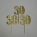 30 Cupcake Topper, Thirty Birthday Cupcake Toppers, 30th Birthday ...