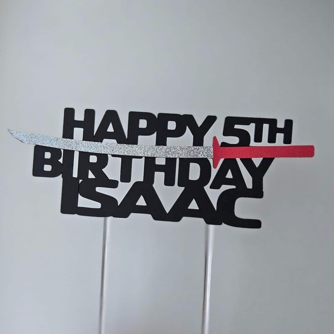 Sword Cake Topper, Sword Birthday Cake Topper, Katana Cake Topper ...