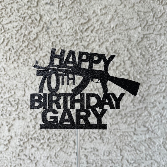 Gun Cake Topper Gun Lovers Cake Topper Rifle Cake Topper Ak - Etsy