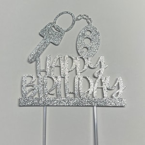 First Car Cake Topper, Car Keys Cake Toppers, Driving Age Cake Topper ...