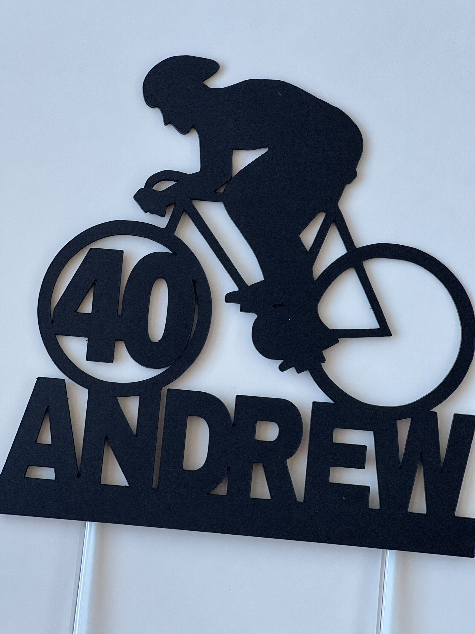 Cyclist Cake Topper Cycling Cake Topper Riding Bike Cake - Etsy