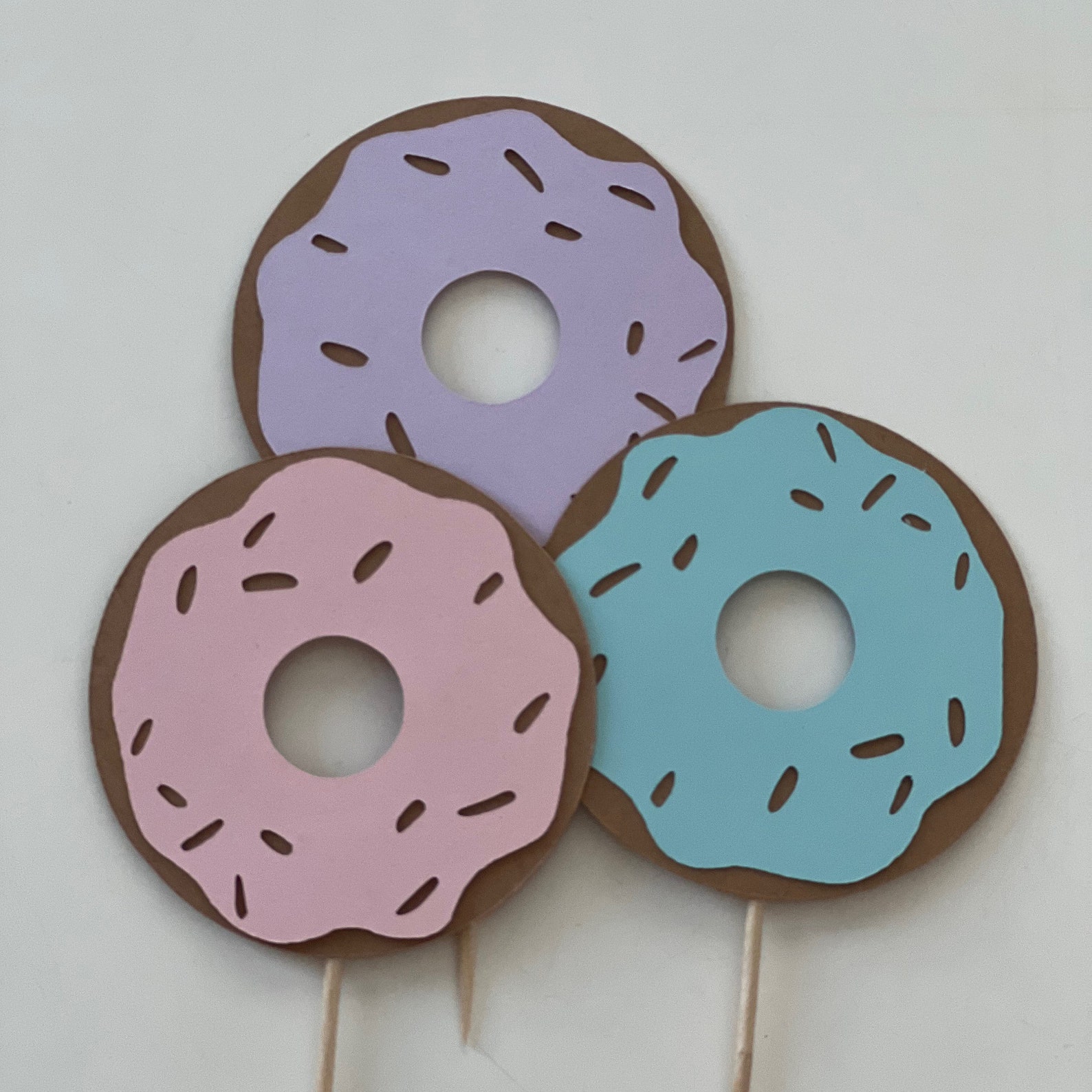 Donut Cupcake Toppers Donut Toppers Sweet One Cupcake - Etsy