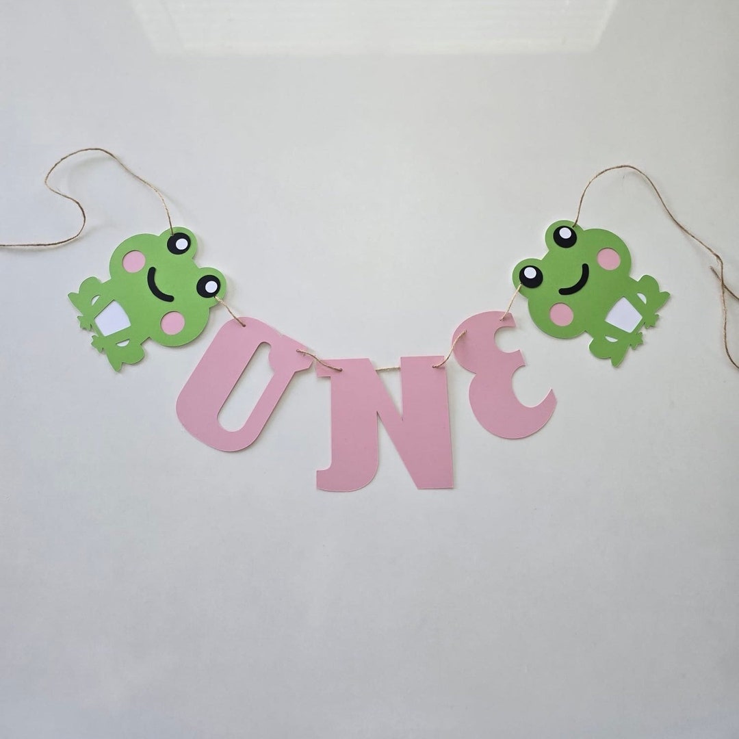 Frog Banner, Frog Birthday Banner, Froggy Banner, First Birthday Banner ...