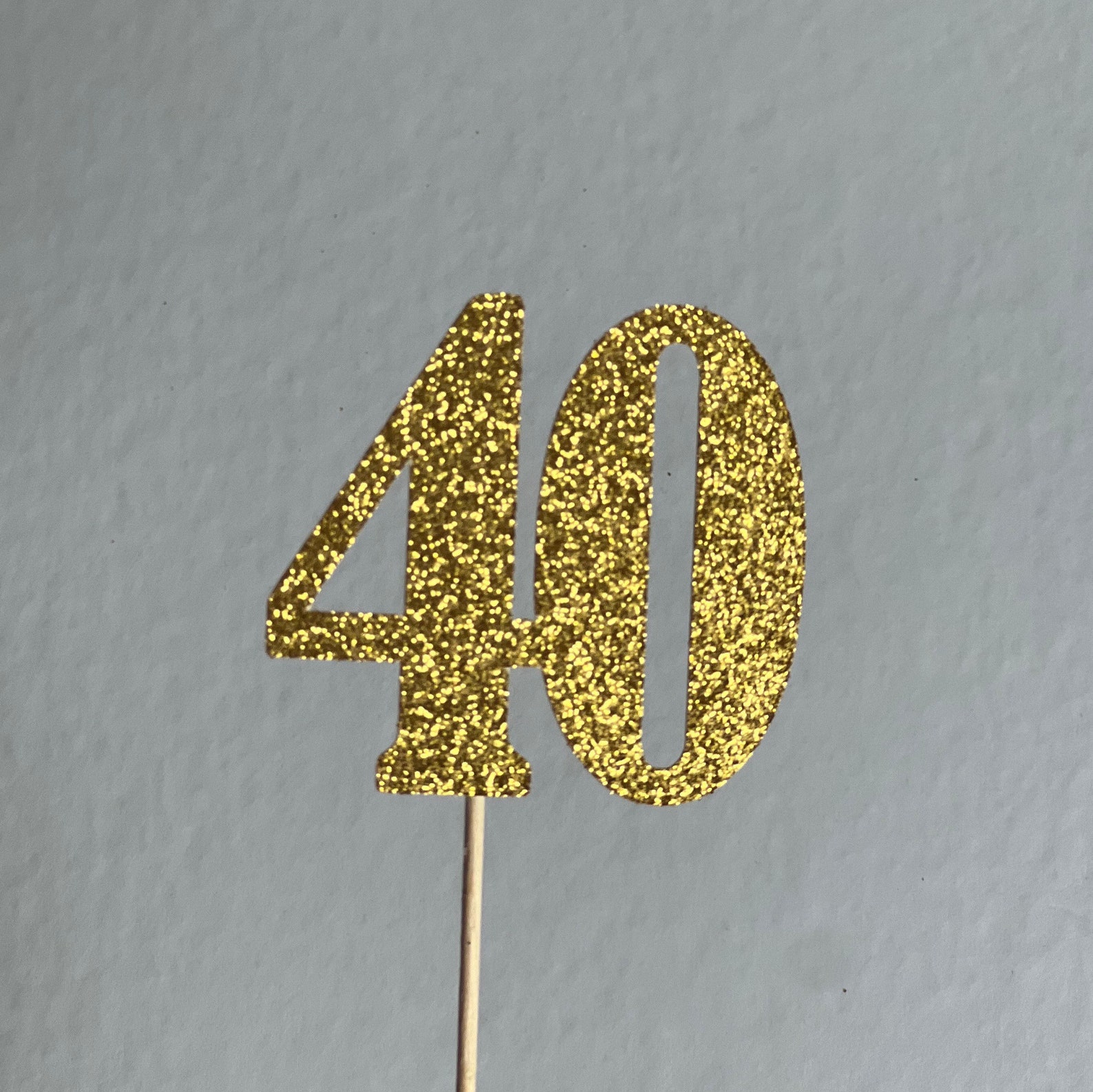 40 Cupcake Topper Forty Birthday Cupcake Toppers 40th - Etsy