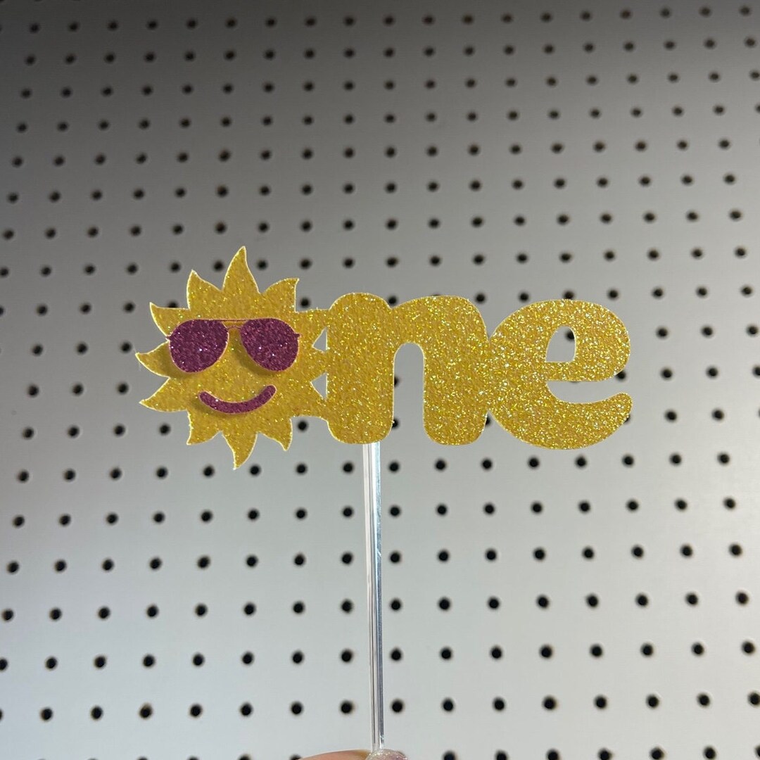 One Birthday Cake Topper, Sun Cake Topper, One Sun Cake Topper, Little ...