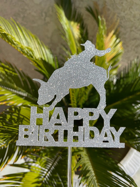 Bull Cake Topper Bull Riding Cake Topper Bull Rider Cake | Etsy