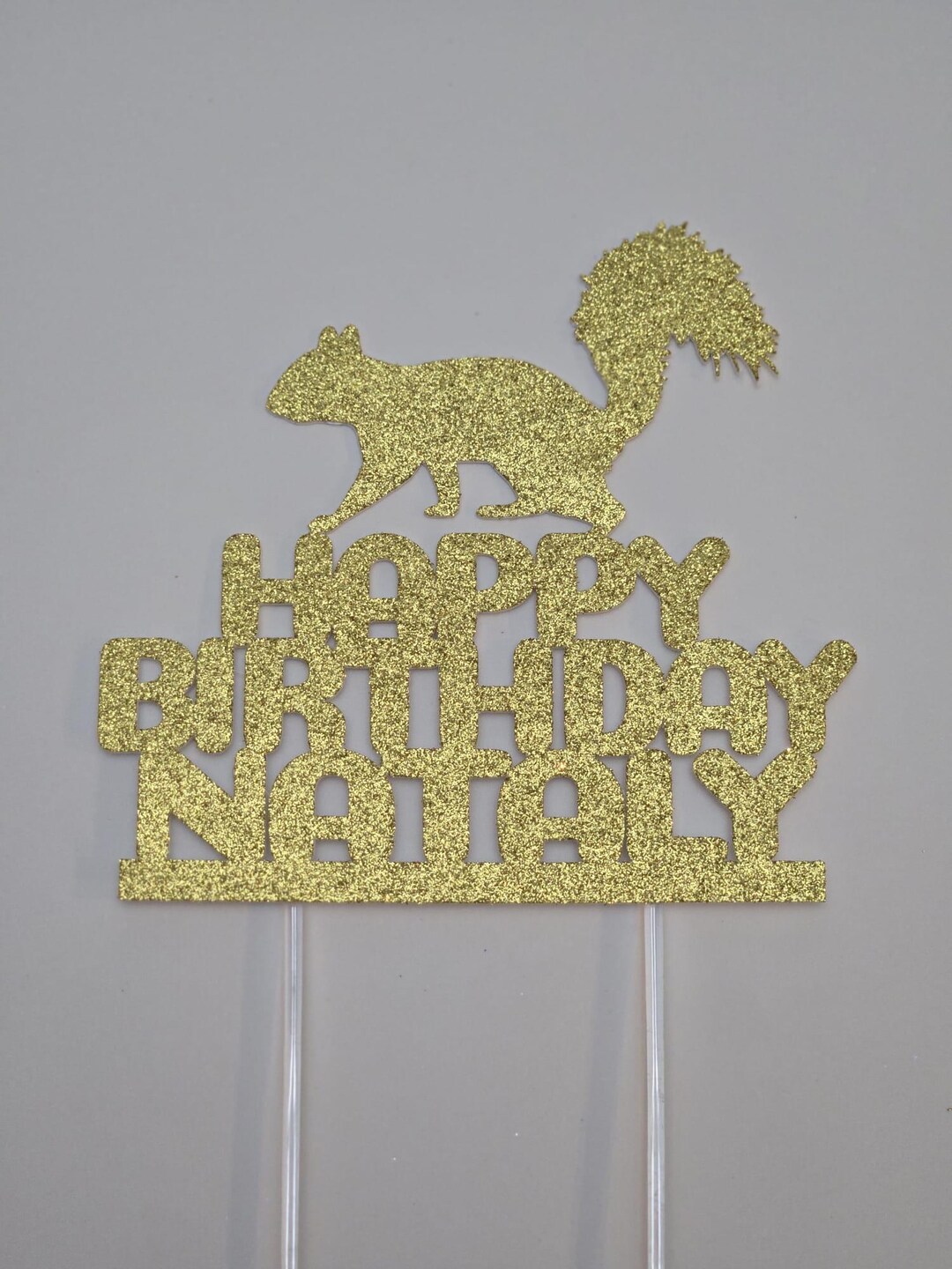 Squirrel Cake Topper, Squirrel Birthday Cake Topper, Squirrel Topper ...