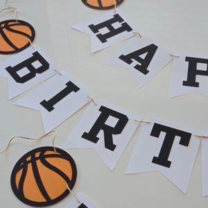 Basketball Birthday Banner: Handcrafted Party Decorations - Etsy