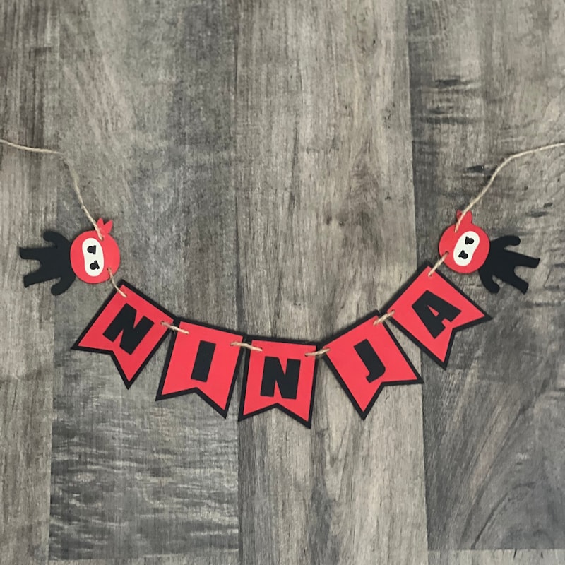 Ninja Birthday Banner - Etsy