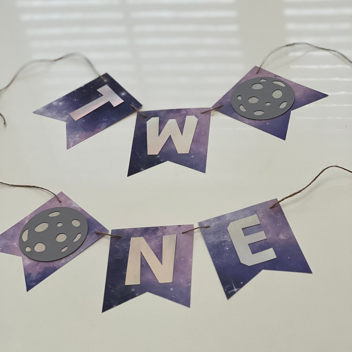 Galaxy Birthday Banner: Outer Space Theme, Pre-hung - Etsy