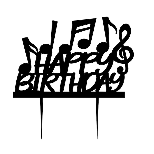 Cake Topper Music - Etsy