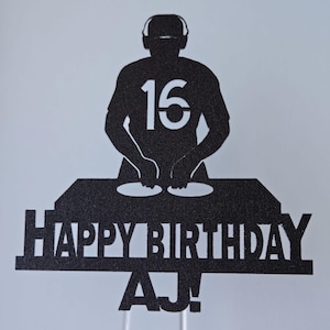 Dj Cake Topper, Disk Jockey Cake Topper, Dj Birthday Cake Topper, Dj ...