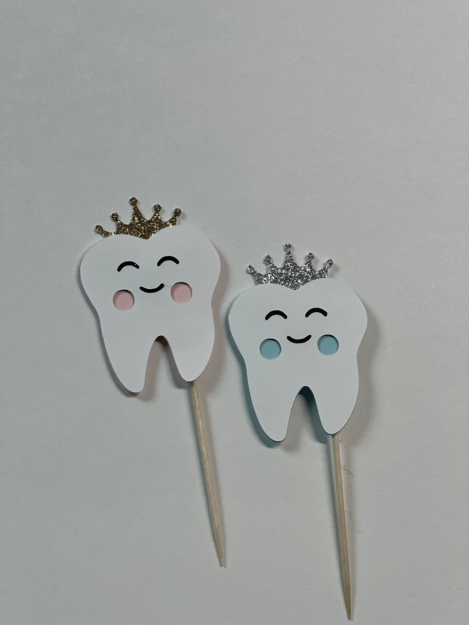 Tooth Cupcake Toppers First Tooth Cupcake Toppers Teeth - Etsy