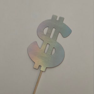 Dollar Sign Cupcake Toppers Dollar Cupcake Toppers Money | Etsy