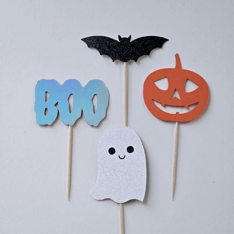 Halloween Cupcake Toppers - Etsy