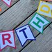Rainbow Banner, Rainbow Birthday Banner, Custom Rainbow Banner, Rainbow ...