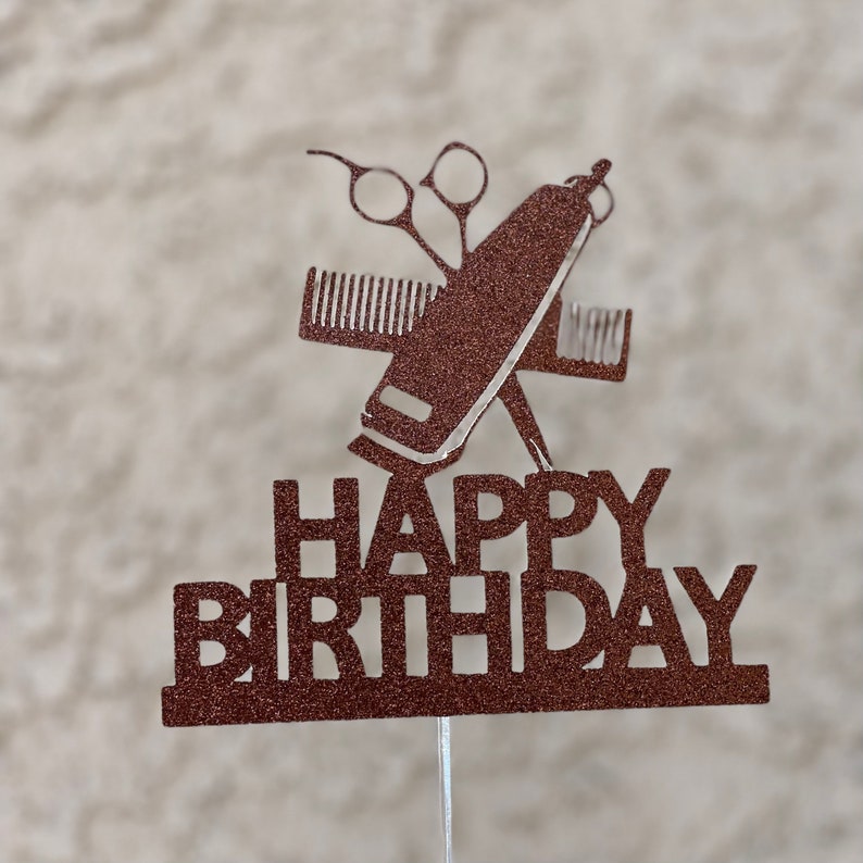 Barber Cake Topper, Barber Topper, Barber Birthday Cake Topper, Hair ...