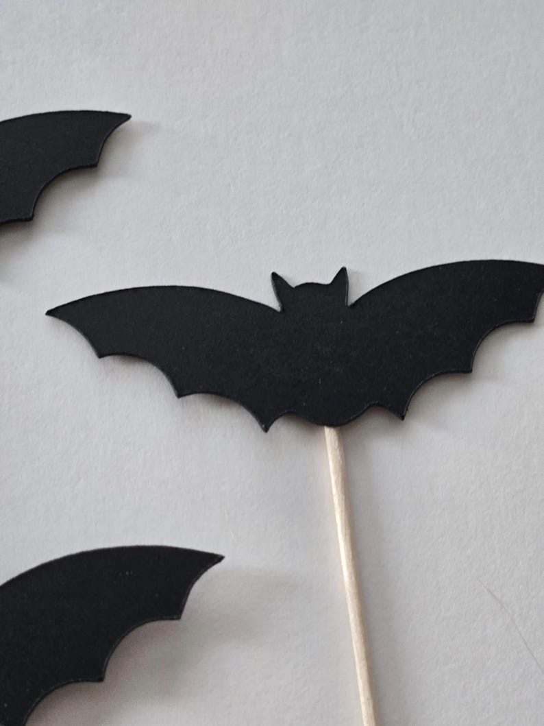 Bat Cupcake Toppers: Halloween Party Decorations (set of 12) - Etsy