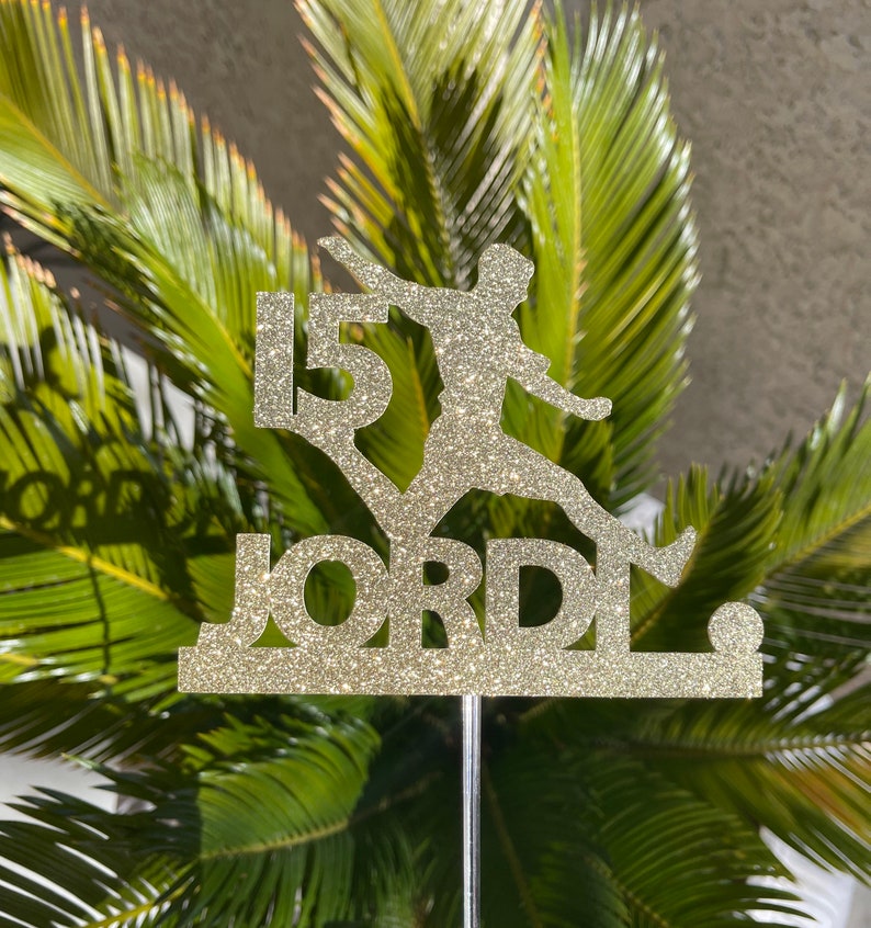 Soccer Birthday Cake Topper Soccer Cake Topper Soccer Player - Etsy