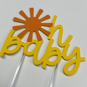 Sun Cake Topper, Sunny Cake Topper, Sunshine Cake Topper, Sun Baby ...