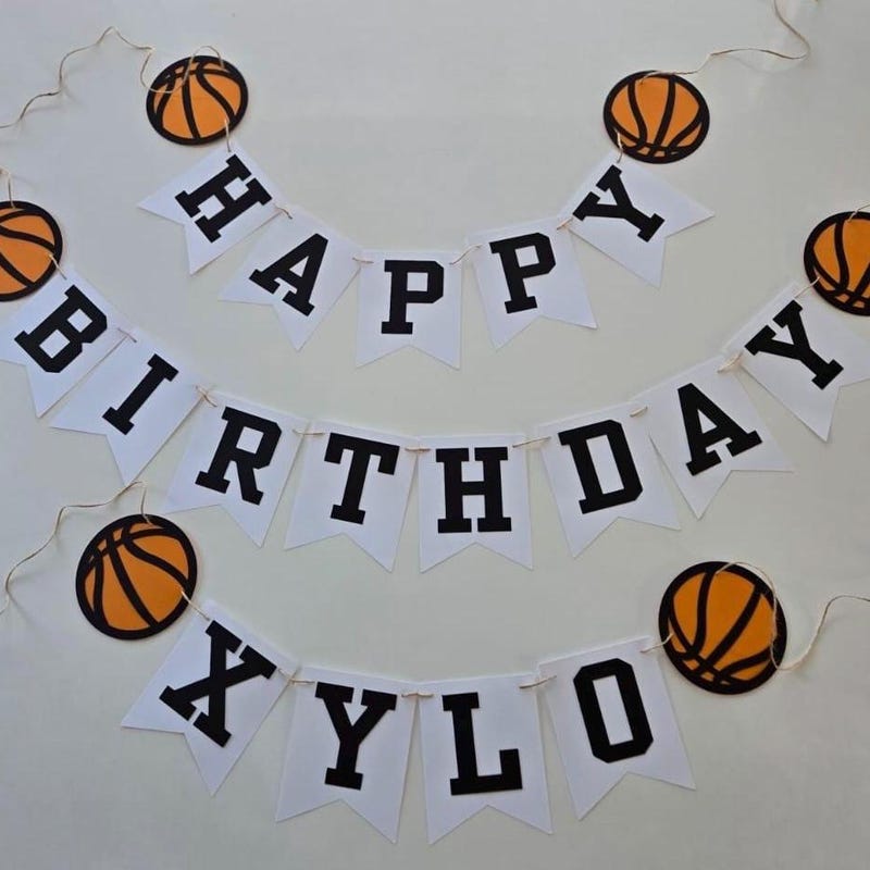 Basketball Garland - Etsy