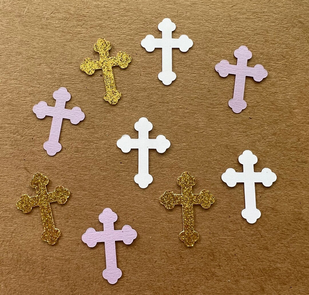 Cross Confetti, First Communion Confetti, Baptism Confetti, Small Table ...