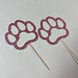 Paw Cupcake Toppers, Paw Cake Toppers, Paw Cupcake Toppers, Paw Print ...