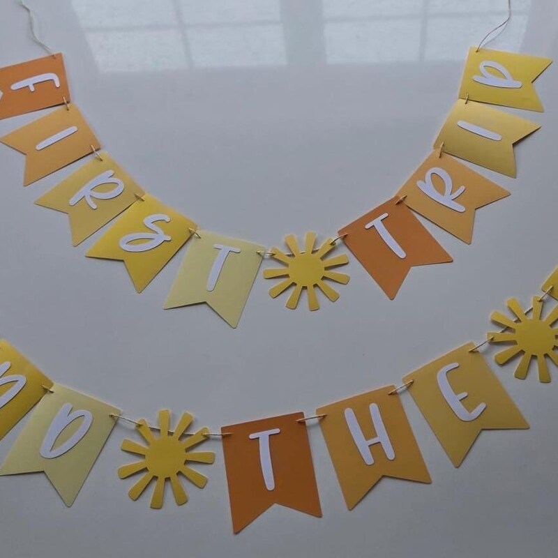 First Trip Around the Sun Banner - Etsy