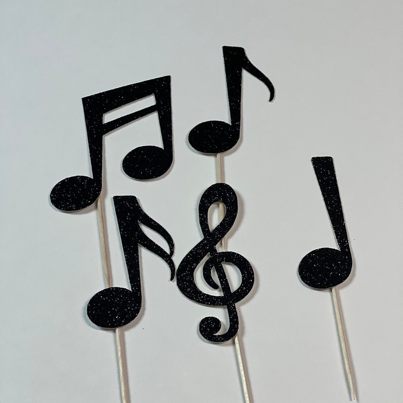 Music Cupcake Toppers Musical Cupcake Toppers Music Notes - Etsy