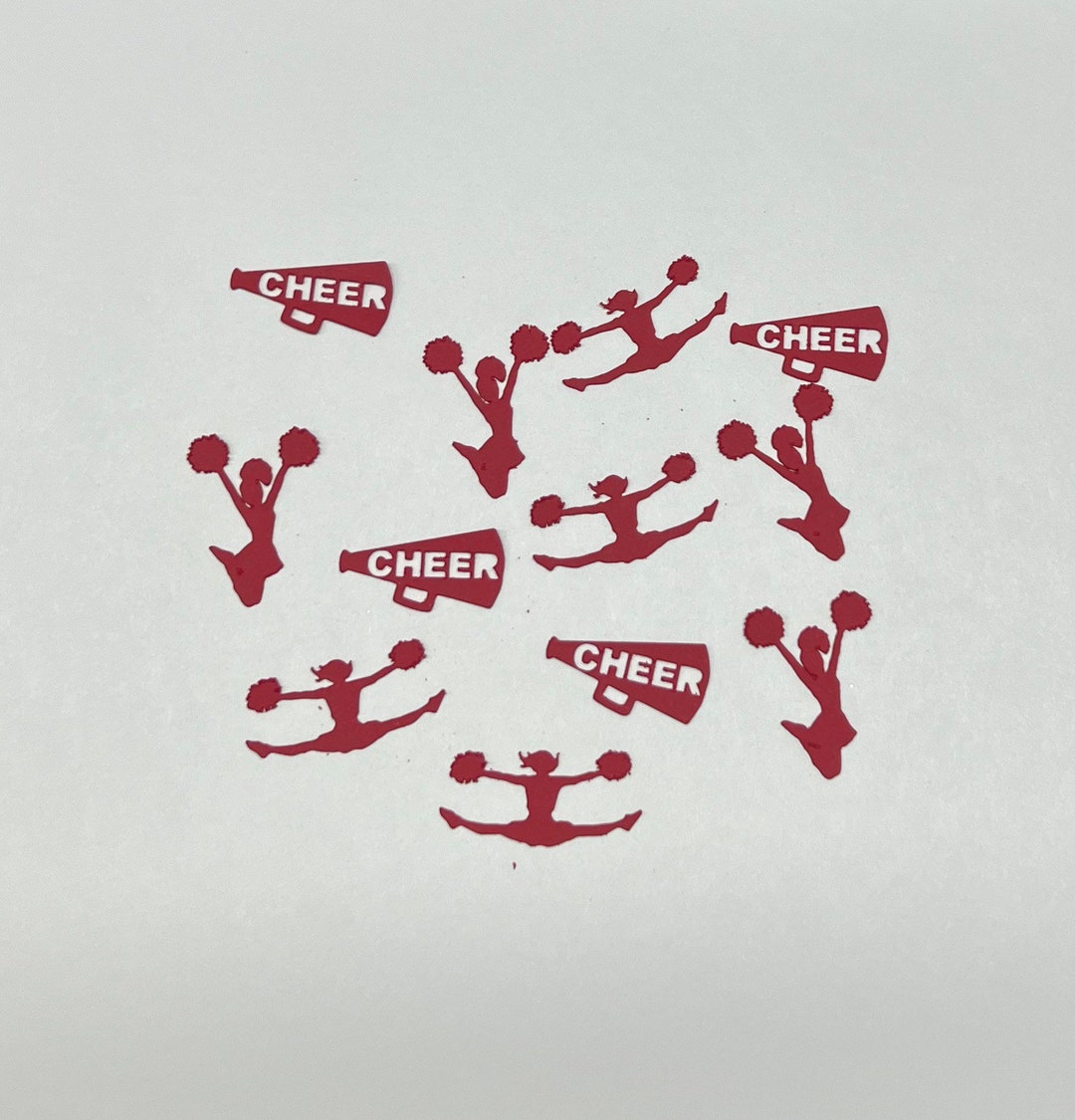 Cheerleader Confetti, Cheer Confetti, Cheerleader Cutouts, Cheerleader ...