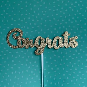 Congrats Cake Topper, Congratulations Cake Topper, Congrats Topper ...