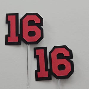 16 Cupcake Topper, Sixteenth Birthday Cupcake Toppers, 16 Toppers, 16th ...
