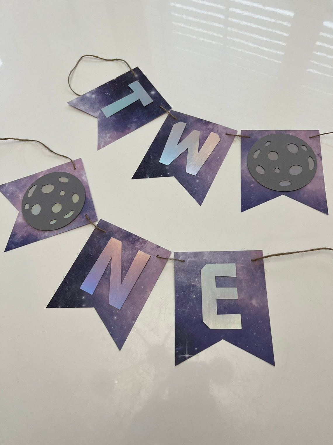 Galaxy Birthday Banner: Outer Space Theme, Pre-hung - Etsy