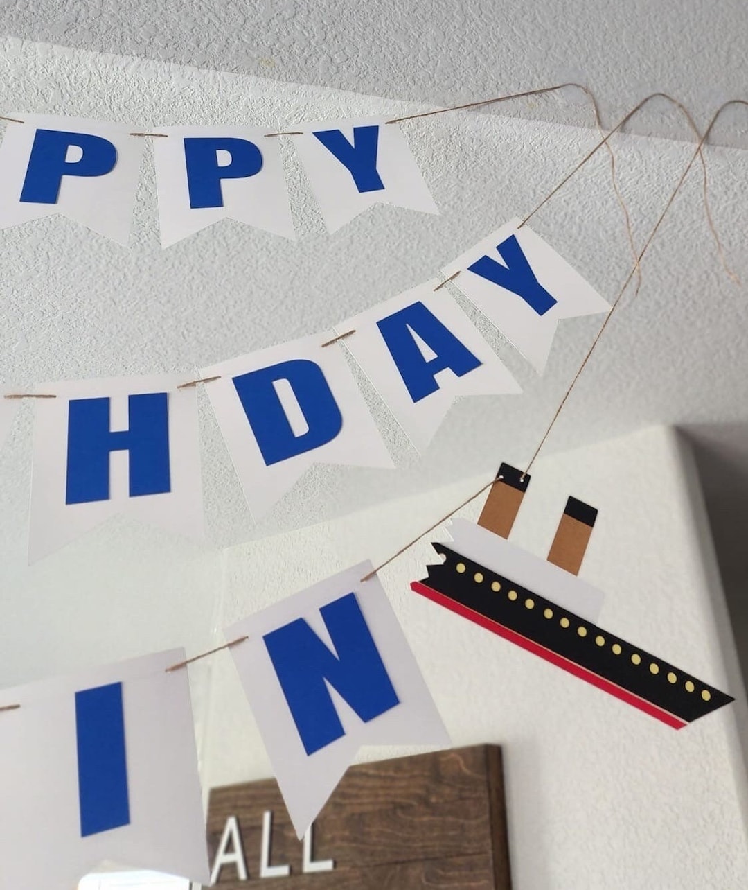 Ship Banner Ship Birthday Banner Cruise Ship Banner Wrecked - Etsy