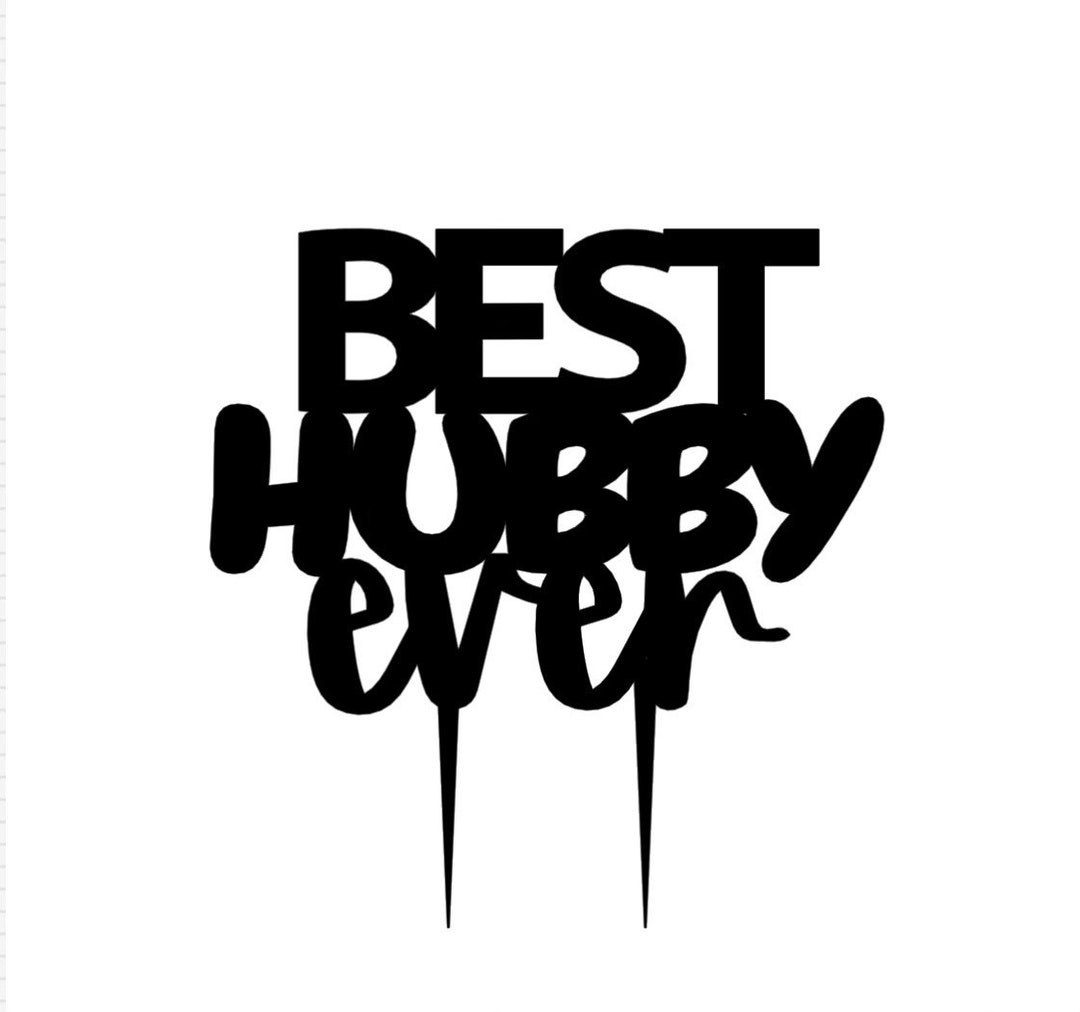 Hubby Birthday Cake Topper, Happy Birthday Husband Cake Topper, Husband ...