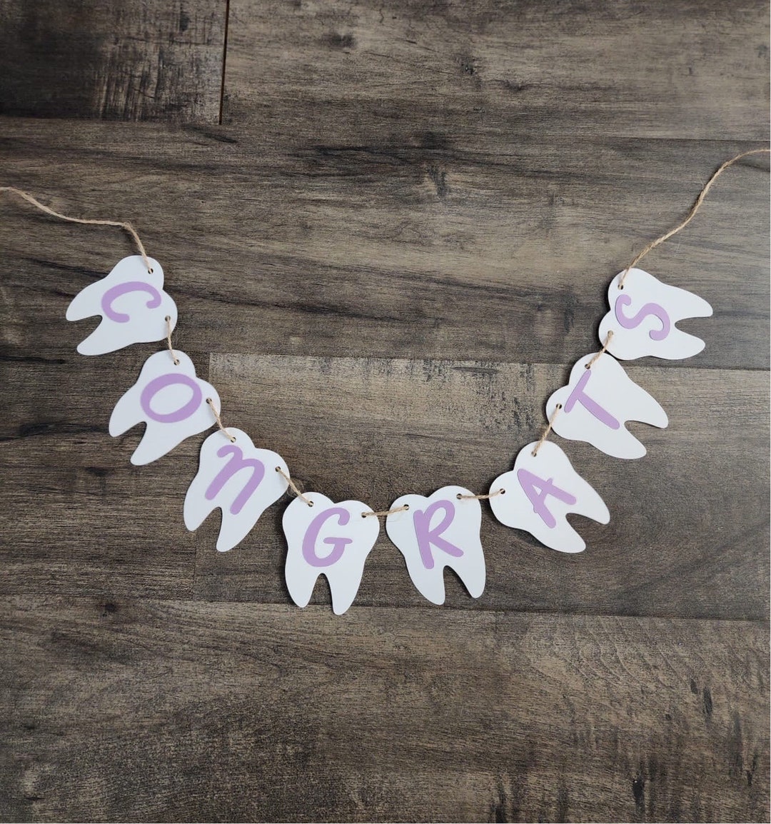 Tooth Banner, Dental Grad Banner, Dentist Banner, Tooth Custom Banner ...