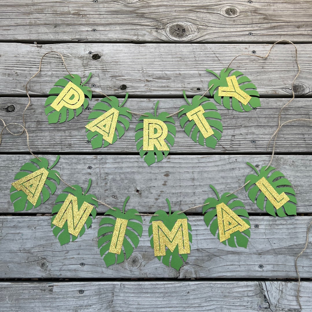 Jungle Banner, Wild One Banner, Leaf Banner, Jungle Custom Banner ...