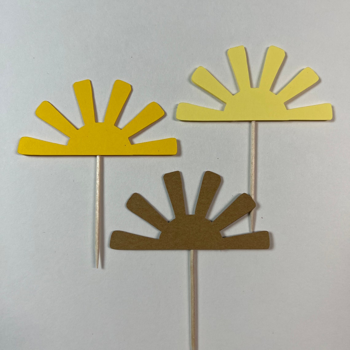 Sun Cupcake Toppers Sunny Cupcake Toppers Sunshine Cupcake - Etsy