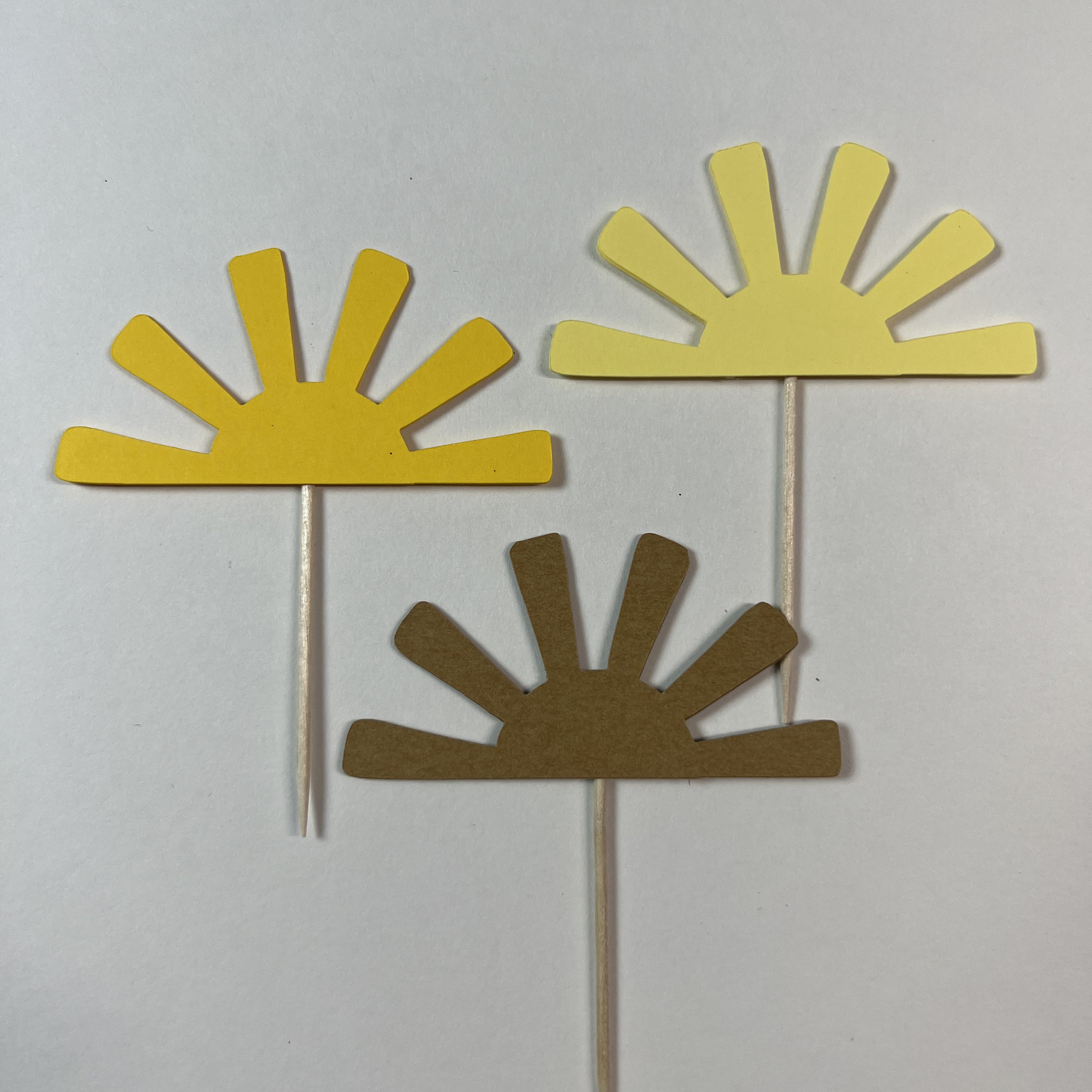 Sun Cupcake Toppers Sunny Cupcake Toppers Sunshine Cupcake - Etsy