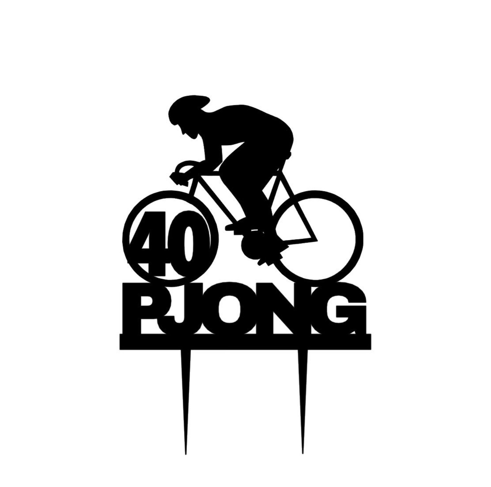 Cyclist Cake Topper Cycling Cake Topper Riding Bike Cake - Etsy