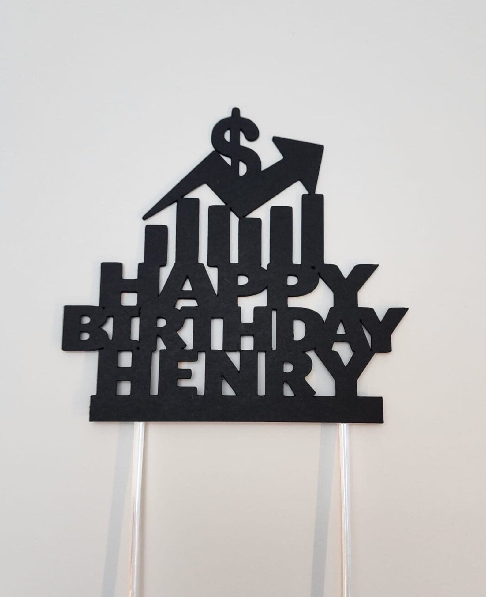 Stock Market Birthday Cake Topper: Investor Theme - Etsy