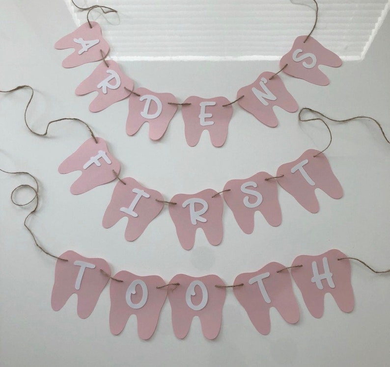 First Tooth Banner Atam Hatik Banner Babys First Tooth - Etsy