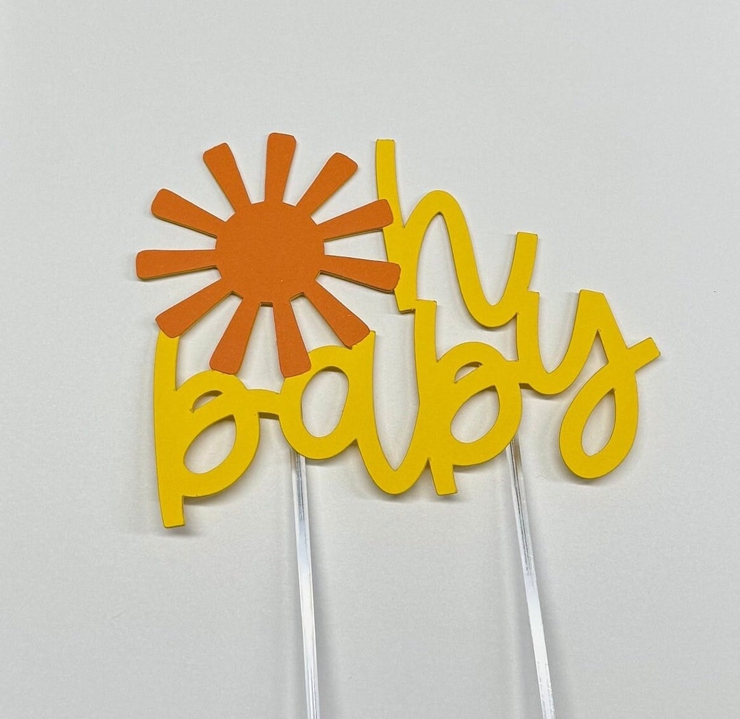 Sun Cake Topper, Sunny Cake Topper, Sunshine Cake Topper, Sun Baby ...
