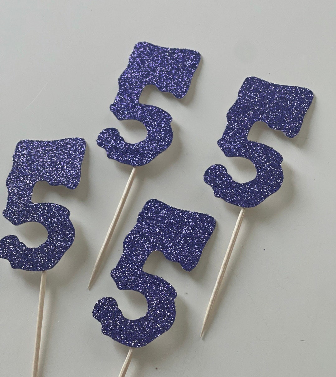 Creepy Number 5 Cupcake Toppers: Halloween Birthday Party Decor - Etsy
