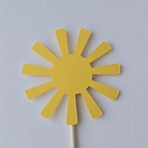 Sun Cupcake Toppers: Baby Shower Decorations, Set of 12 - Etsy